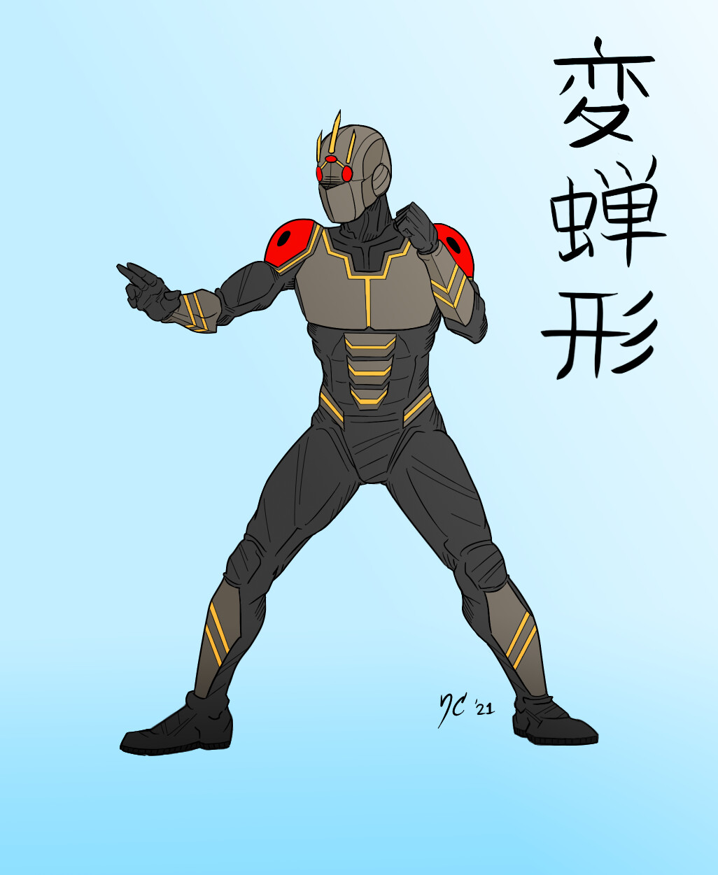 ArtStation - Cicada: Tokusatsu Hero