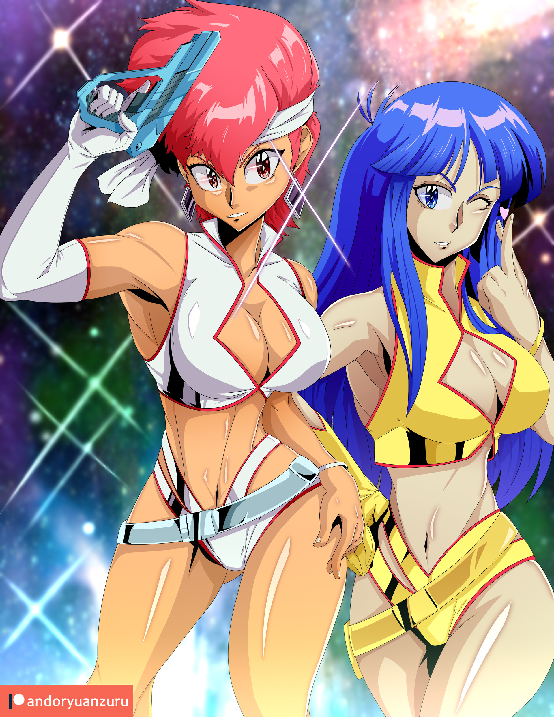 ArtStation - Dirty Pair Kei and Yuri