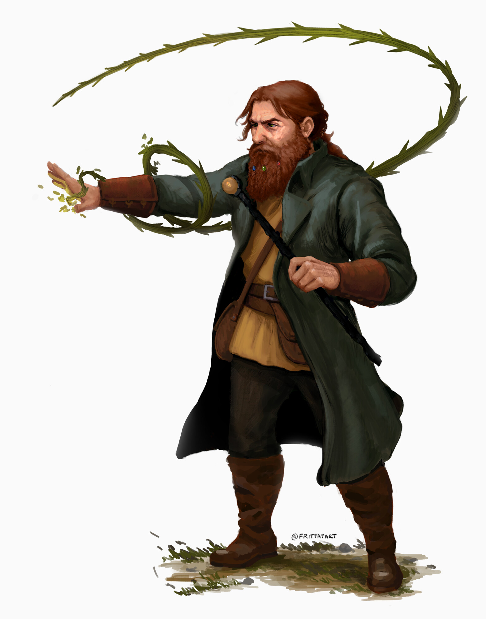 ArtStation - Syrdon the Dwarf Druid