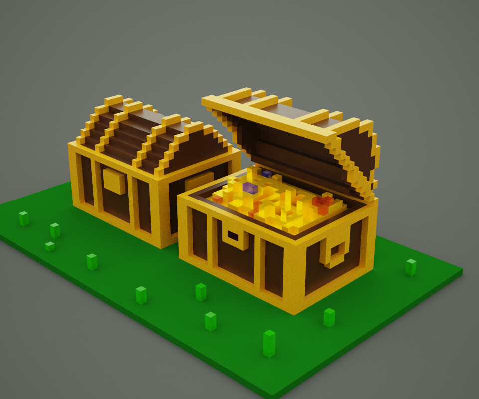 ArtStation - Voxel Treasure Chests
