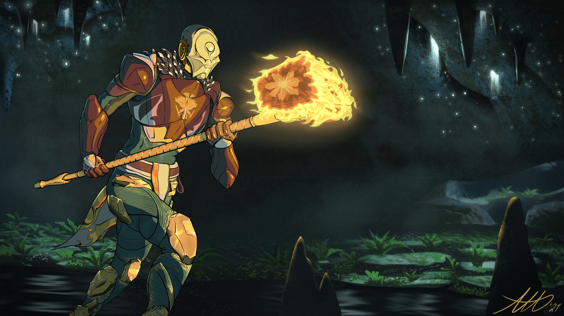 ArtStation - Burning Maul Titan