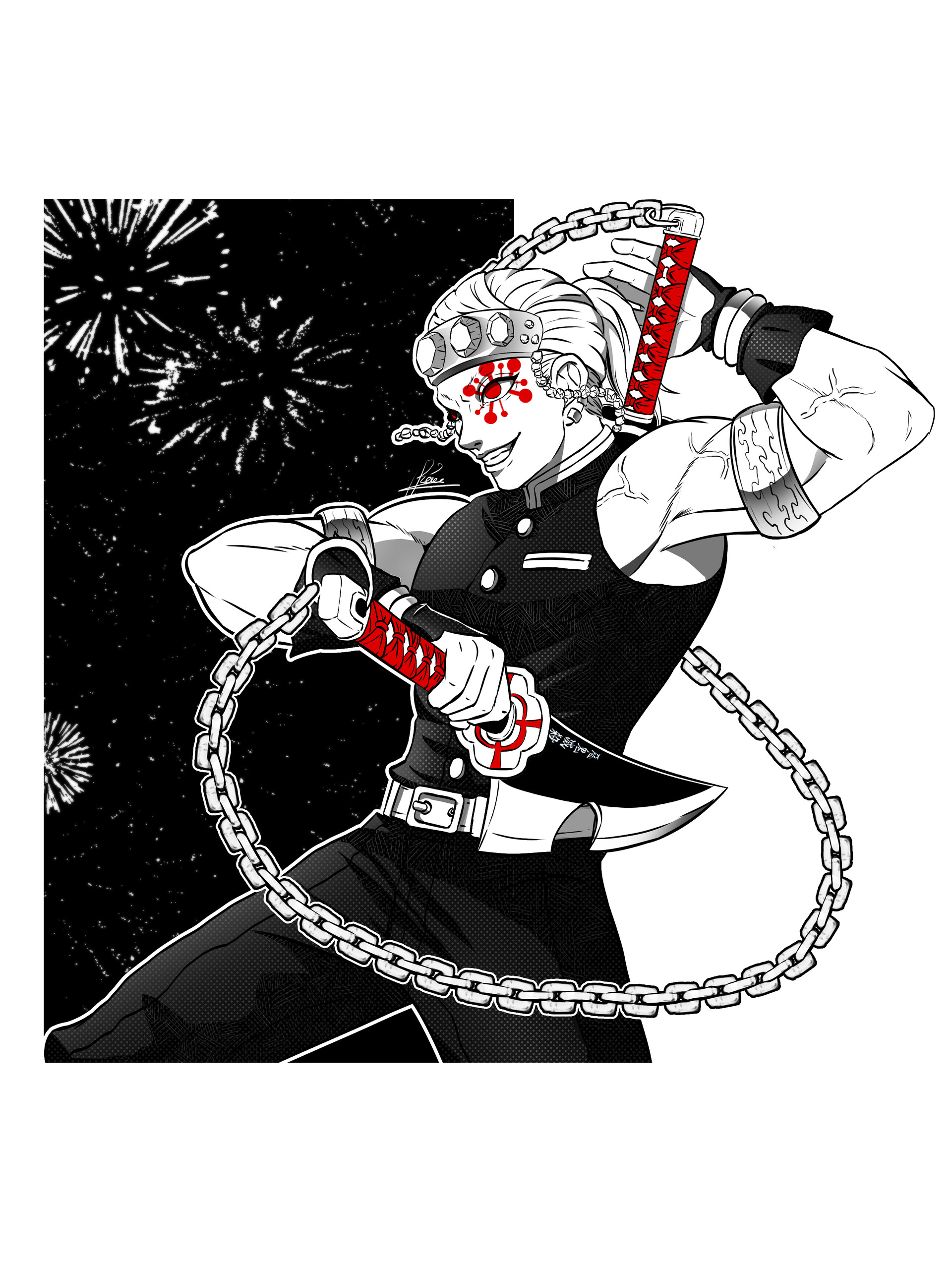 ArtStation - Tengen Uzui - Sound Hashira