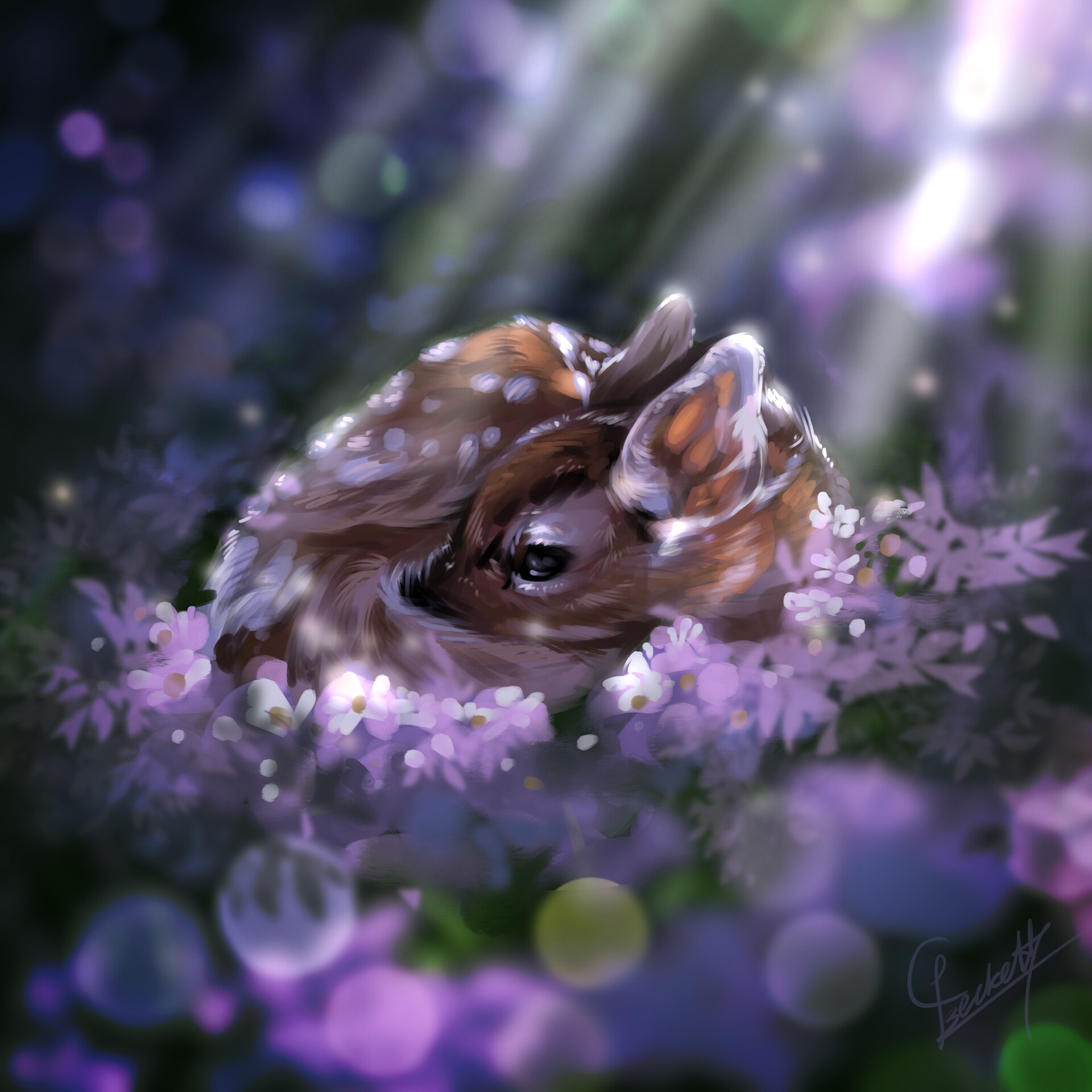 ArtStation - Fawn photo study