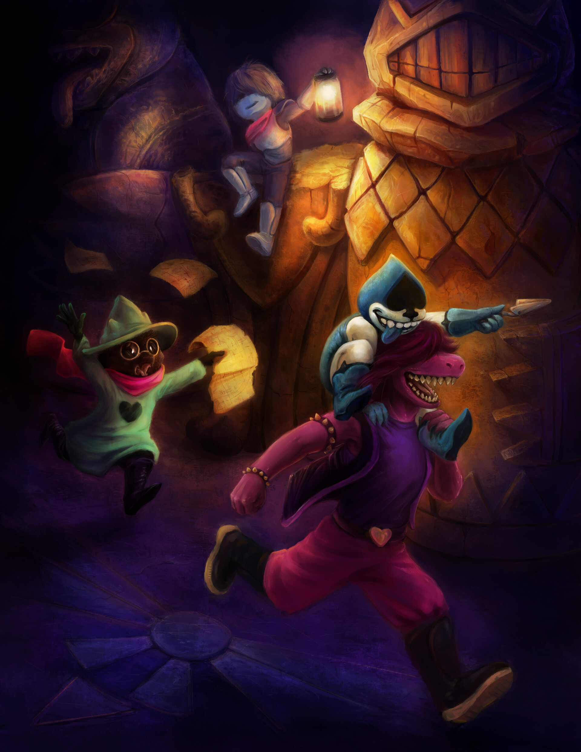ArtStation - Deltarune ZINE Illustration