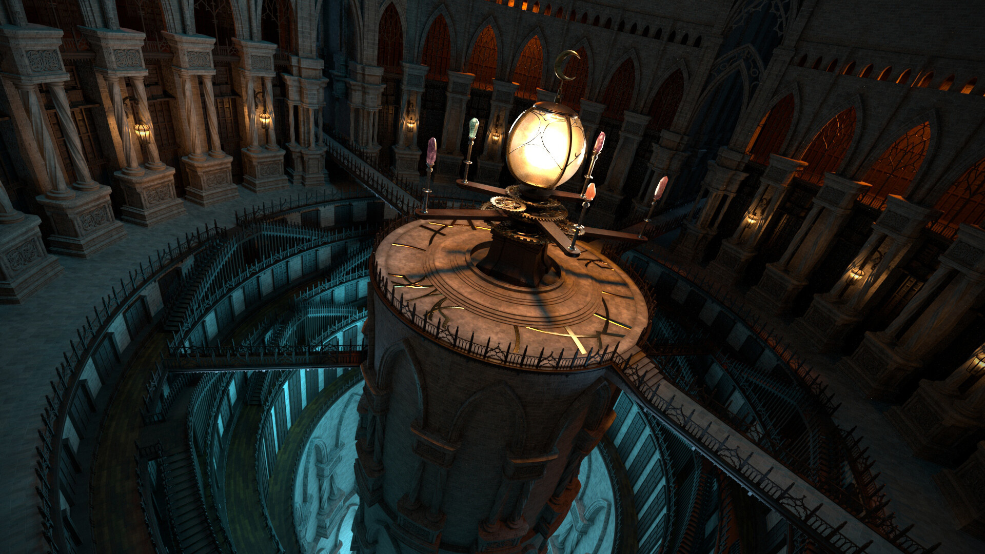 fantasy library building