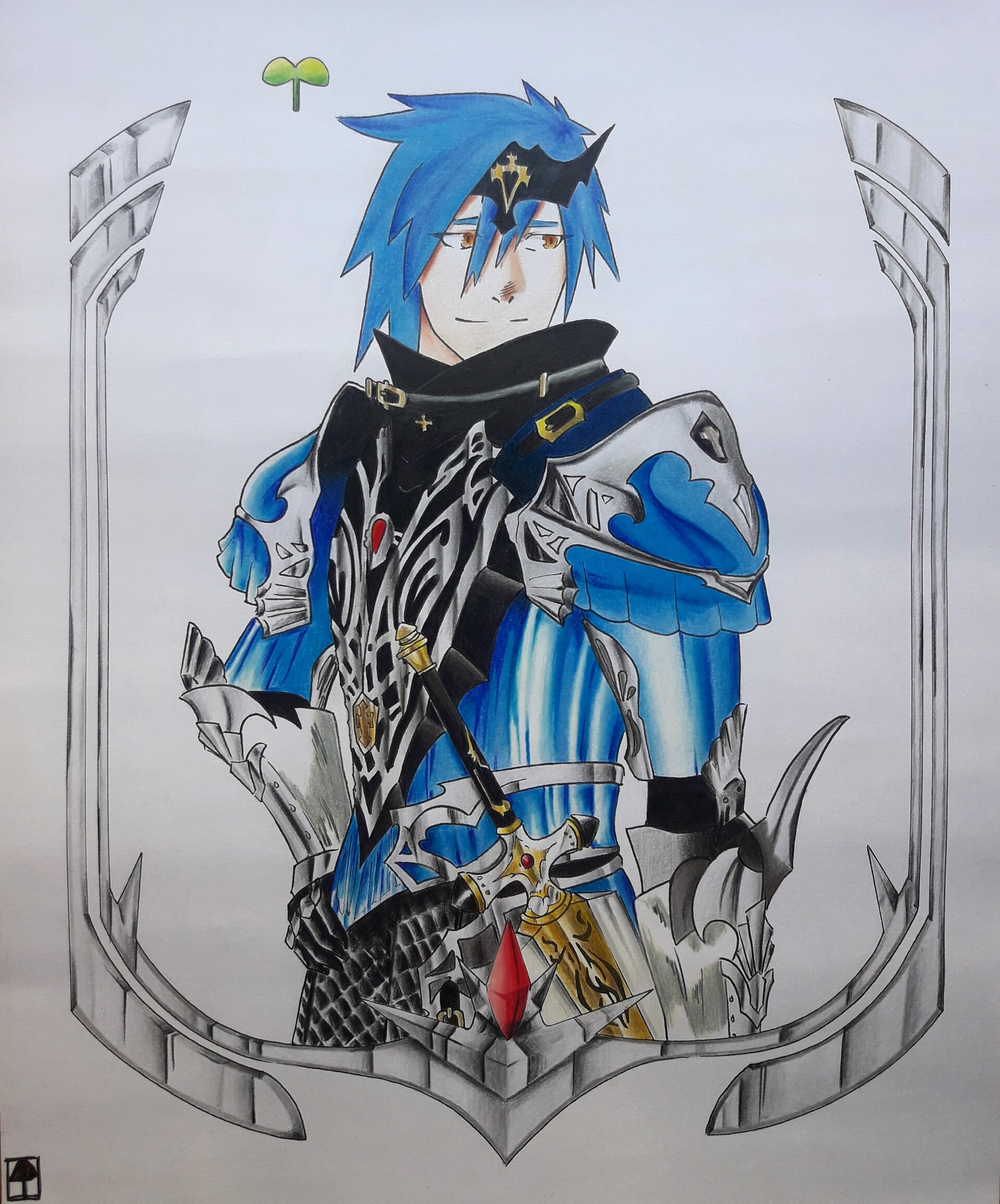 ArtStation - warrior of light (oc) ffxiv