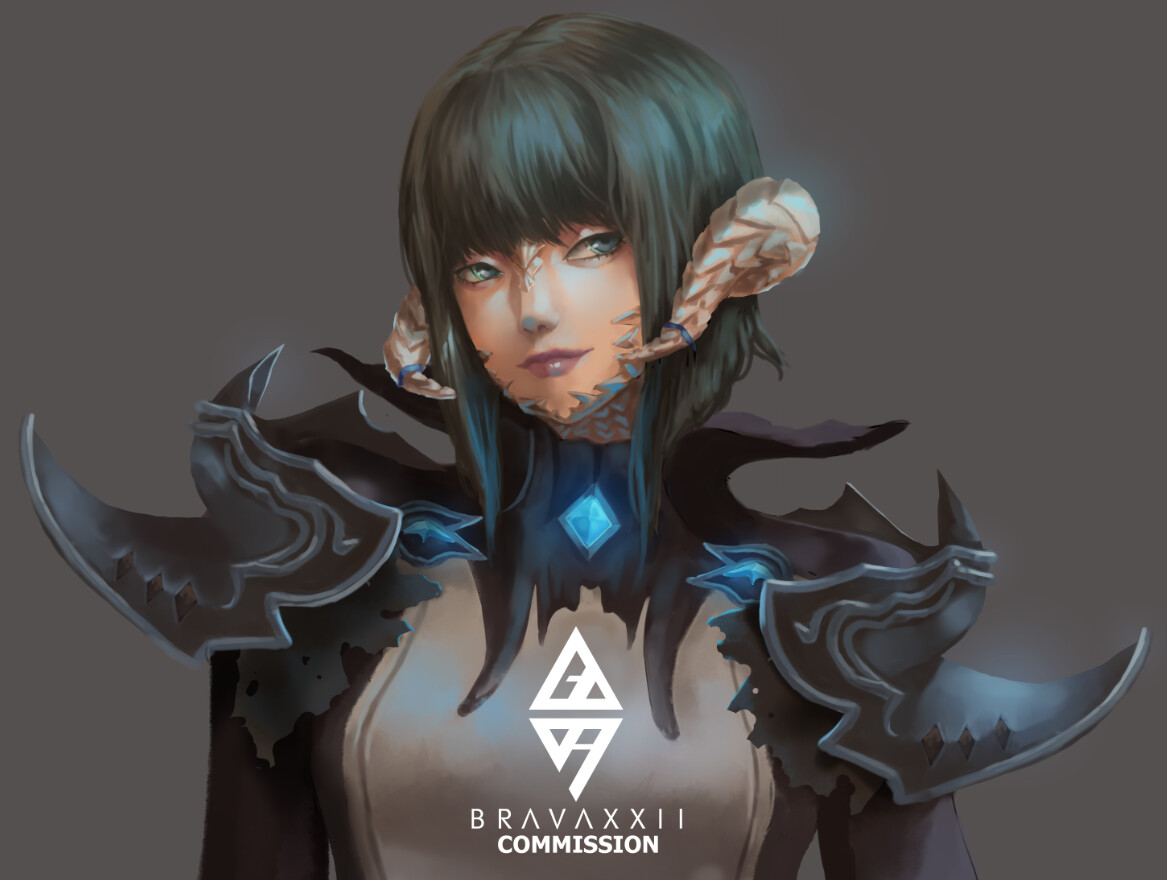 ArtStation - Female Au Ra (commissioned)