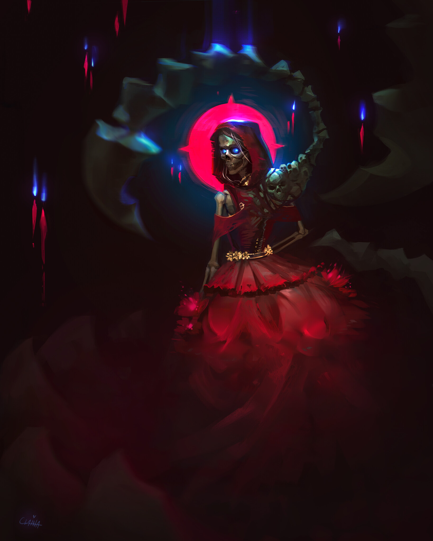 ArtStation - Victorian Lady Skeleton, Šárka Š. - Claina