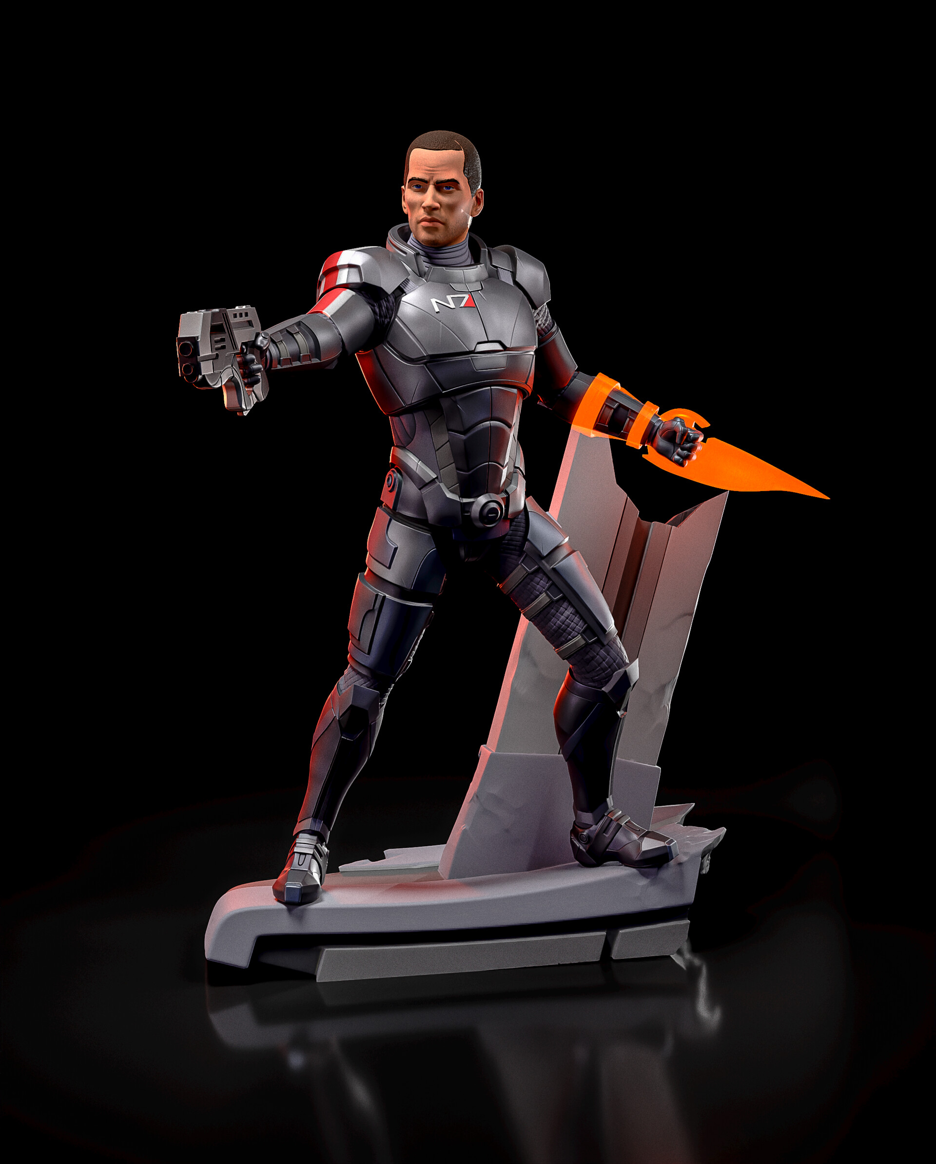 ArtStation - Commander Shepard
