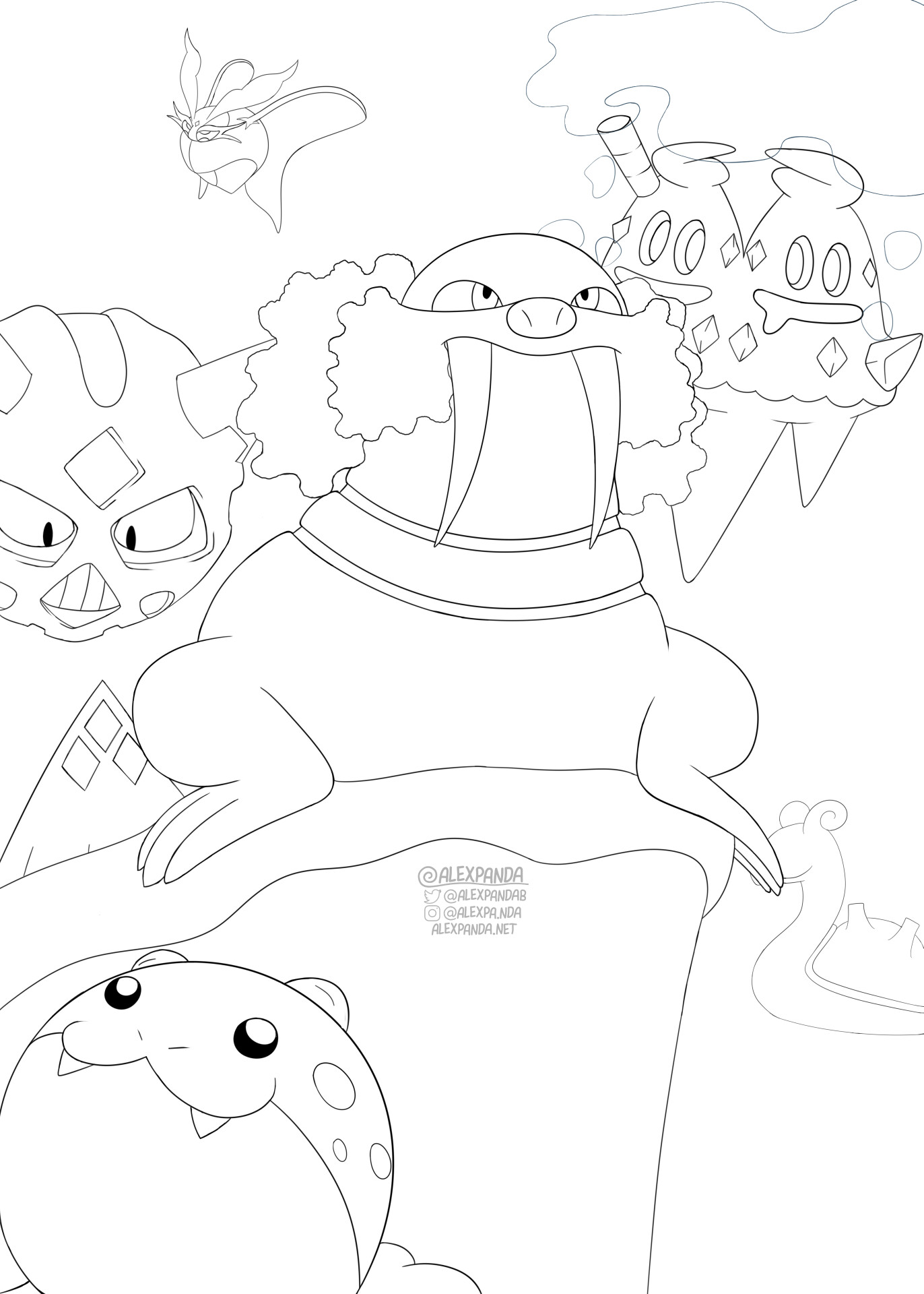 Pokemon Ice Type Coloring Pages [2025]