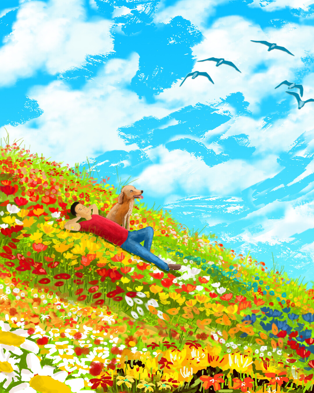 ArtStation - Flower fields