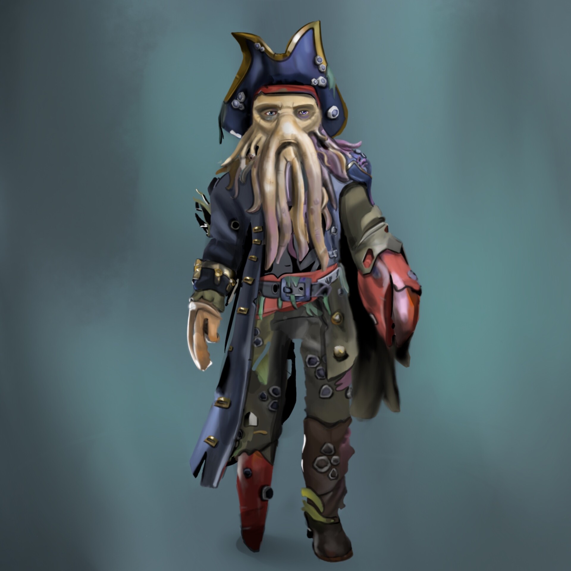 ArtStation - Sea of thieves- Davy Jones