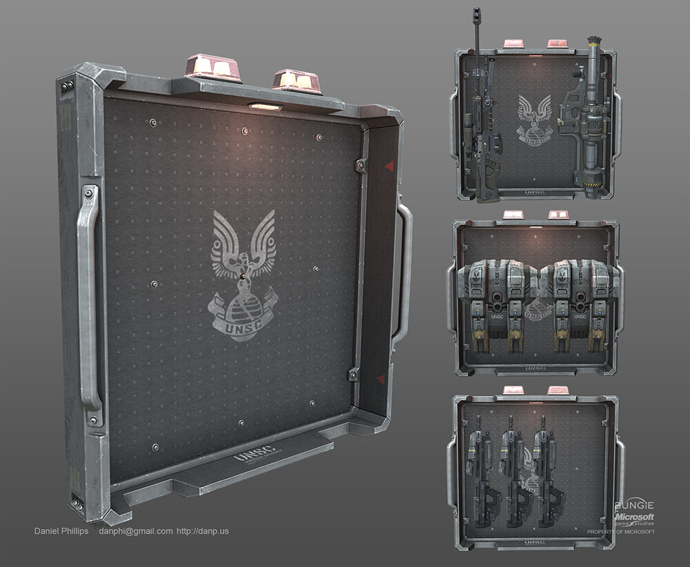 ArtStation - Halo Reach UNSC Weapon Rack