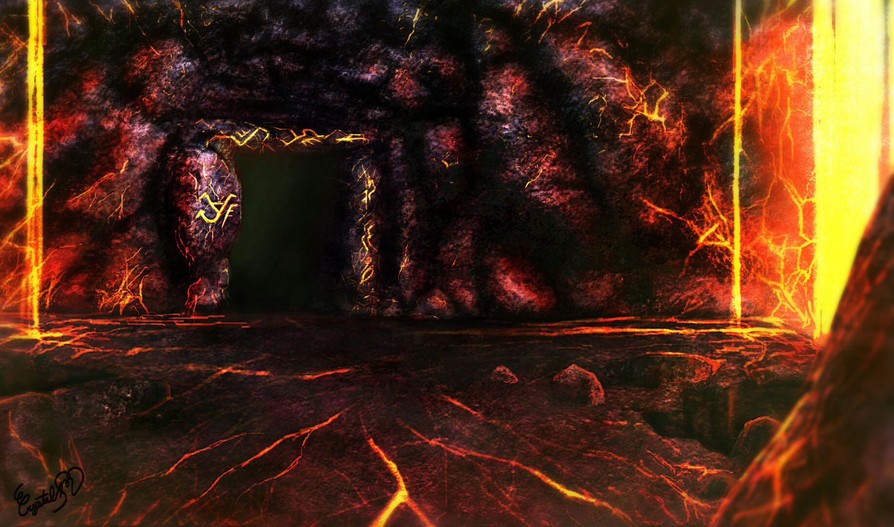 ArtStation - Volcano Dungeon