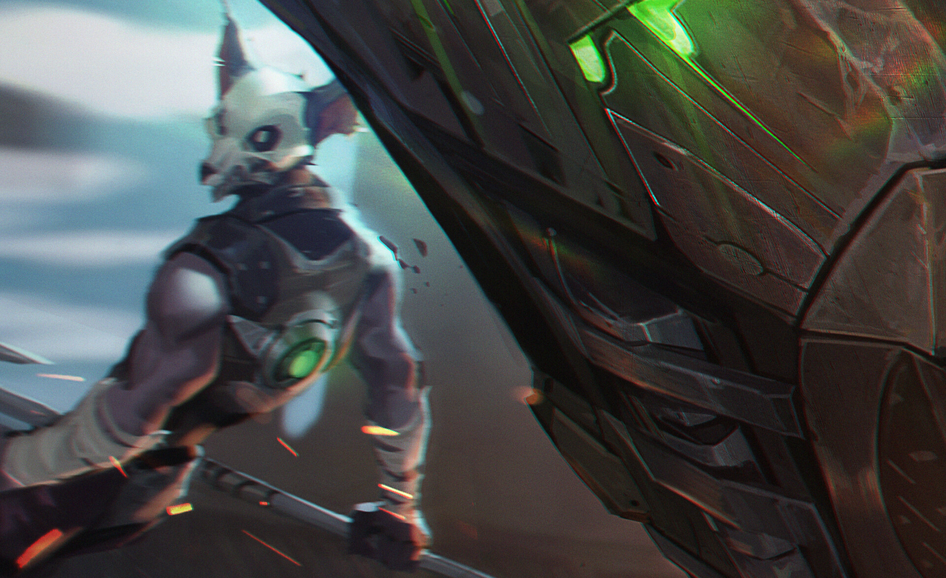 Chengwei Pan - (Arcane)FireLight Ekko splash for League of Lengends