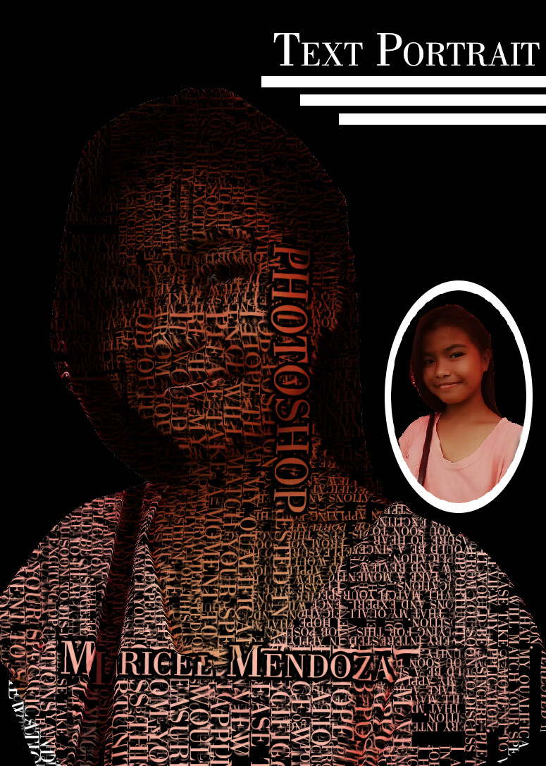 ArtStation - Maricel 2 Text Portrait