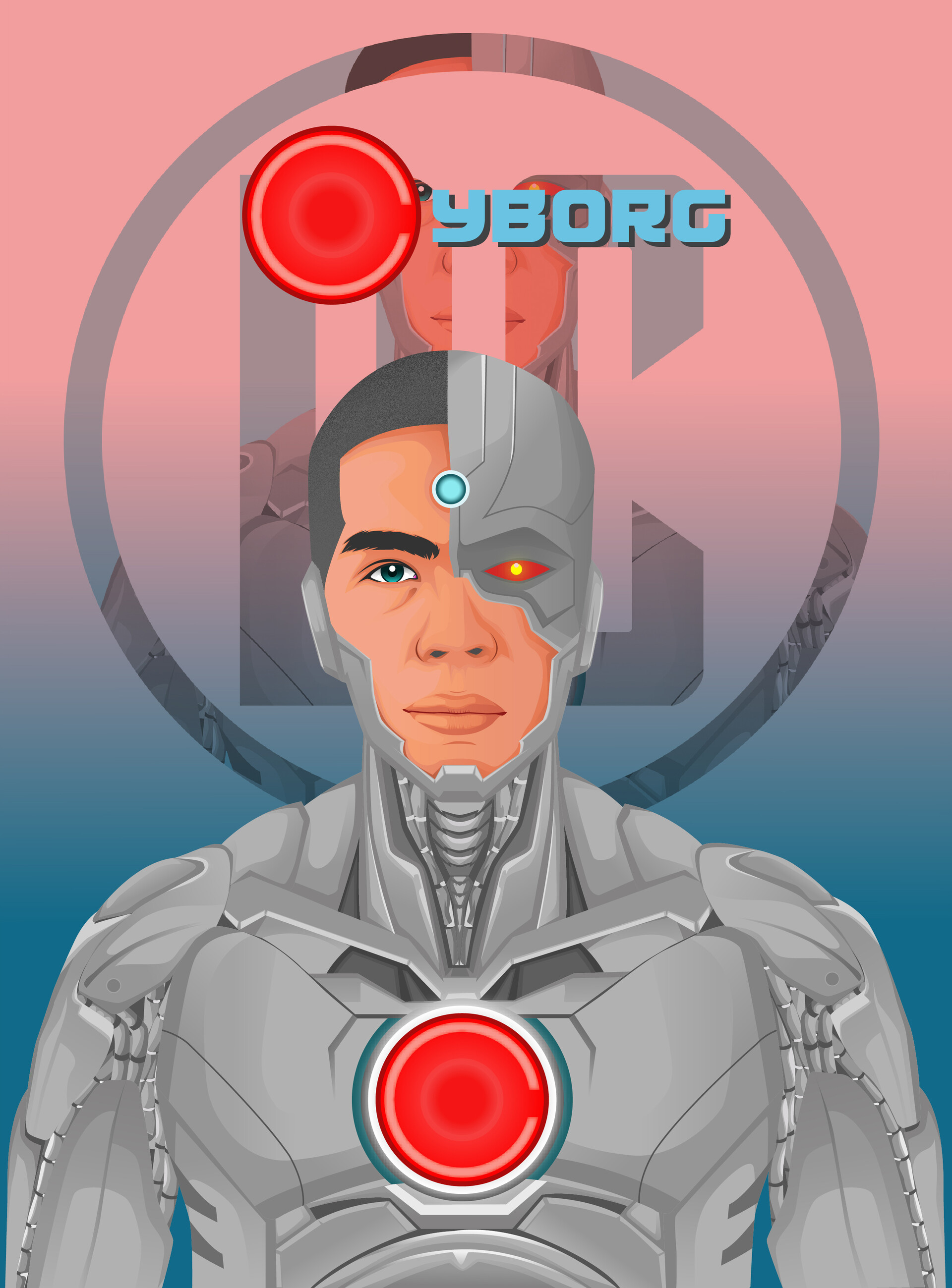 ArtStation - Self Cyborg Vector Art