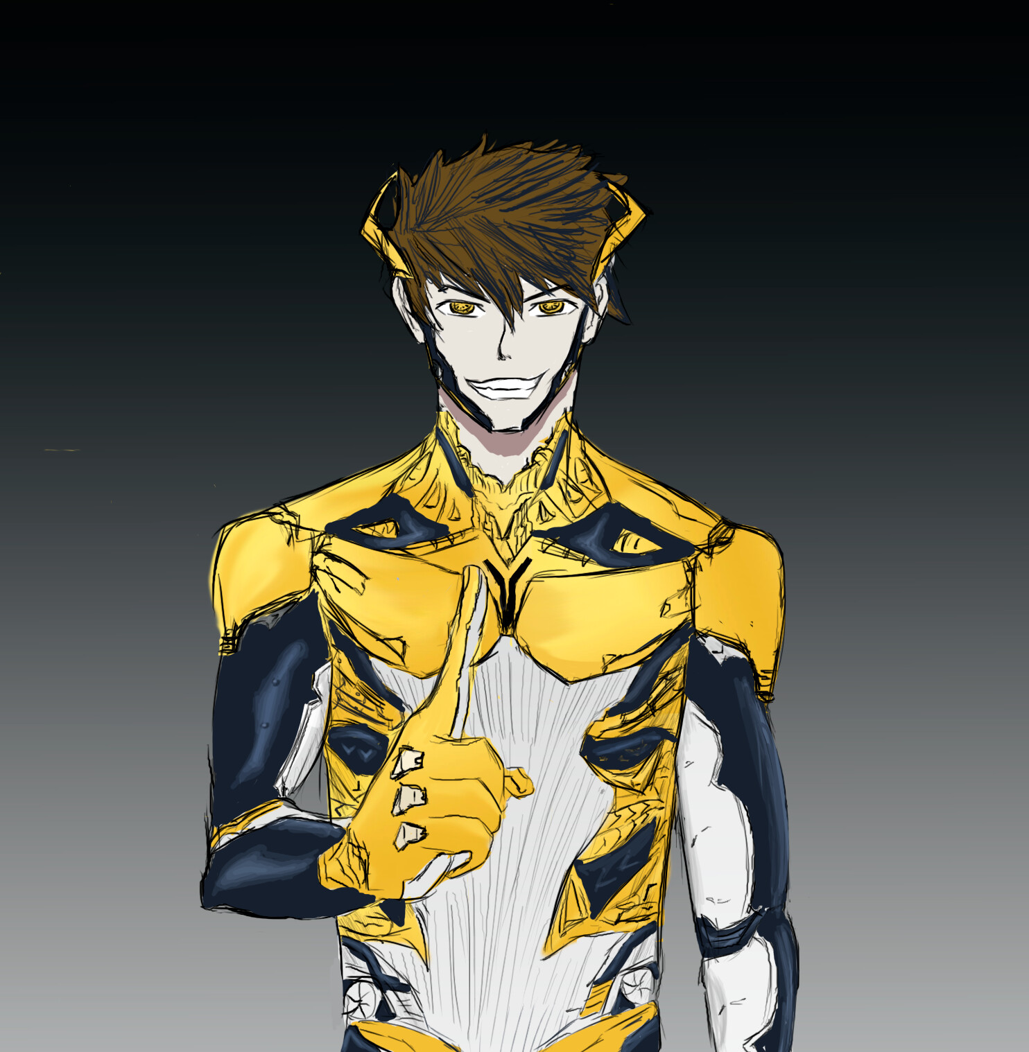 ArtStation - Smiling cyborg