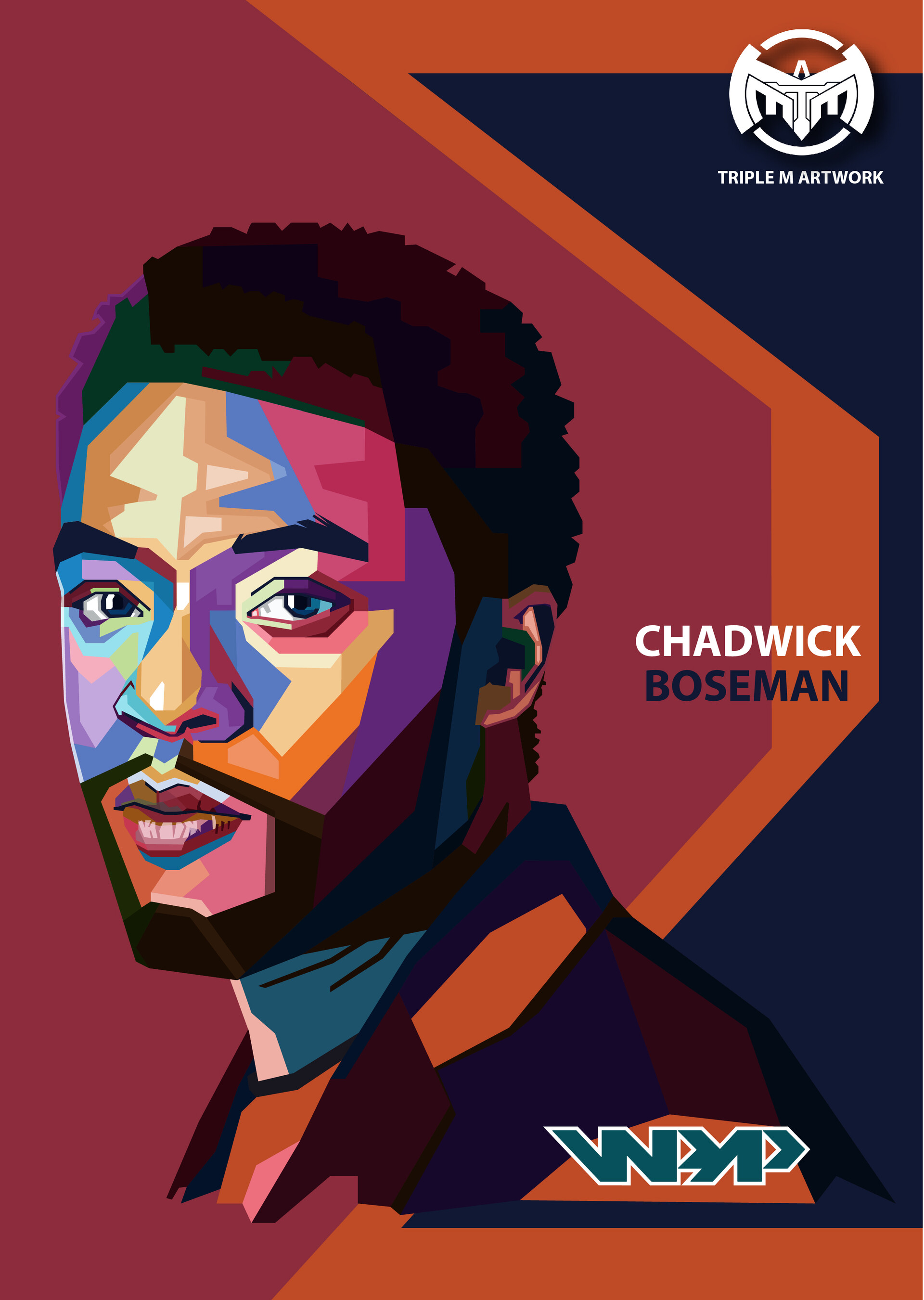 ArtStation - Chadwick Boseman WPAP