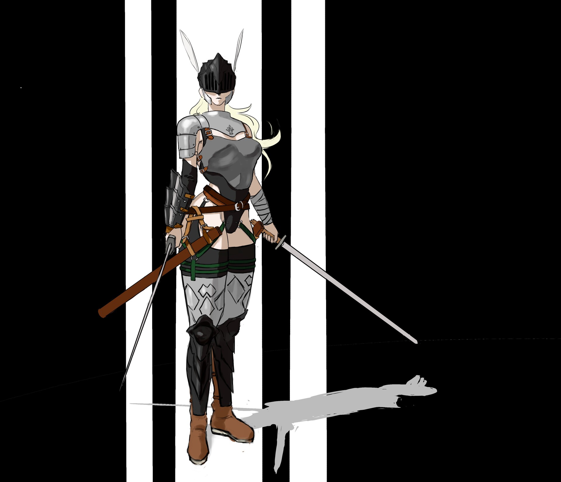 ArtStation - Black Rabbit - a swordslady