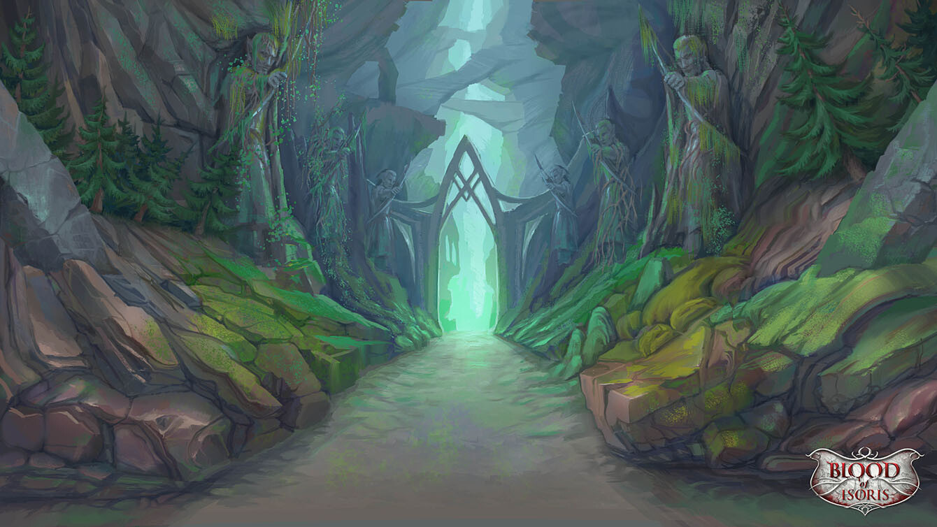 ArtStation - elven rocks