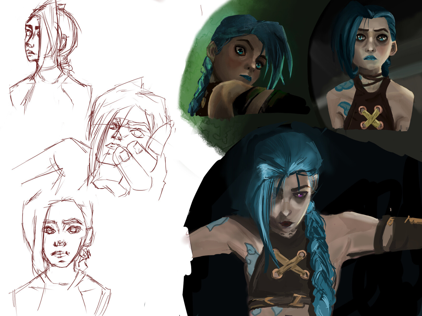 ArtStation - Finished jinx studies