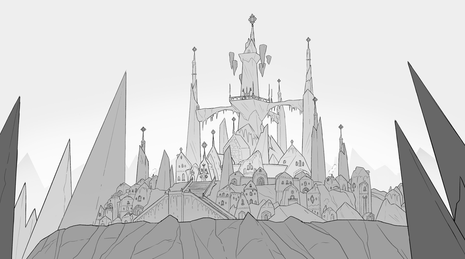 ArtStation - City in the Kingdom of Snows