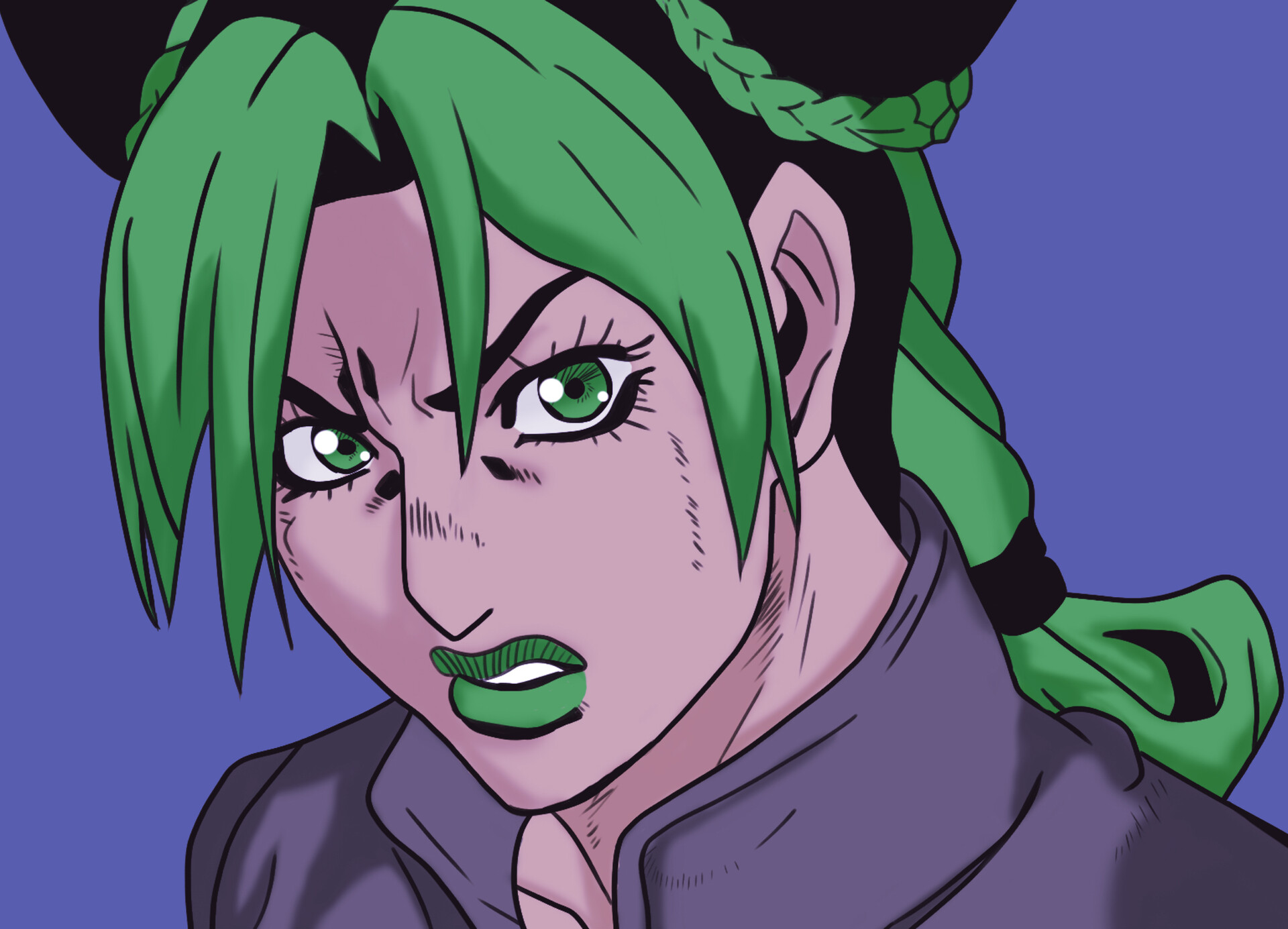ArtStation - Quick practice drawing of Jolyne