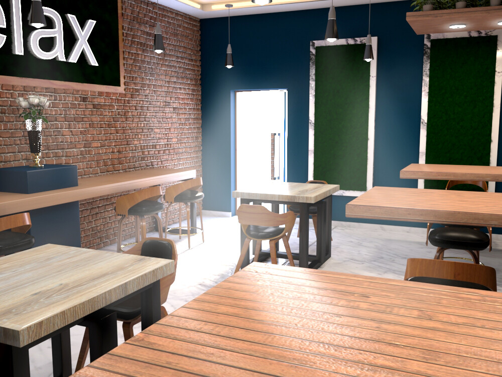 ArtStation - cafe interior