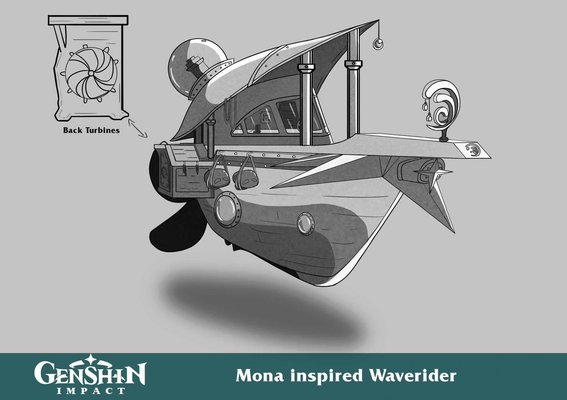 ArtStation - Genshin Impact inspired Waverider