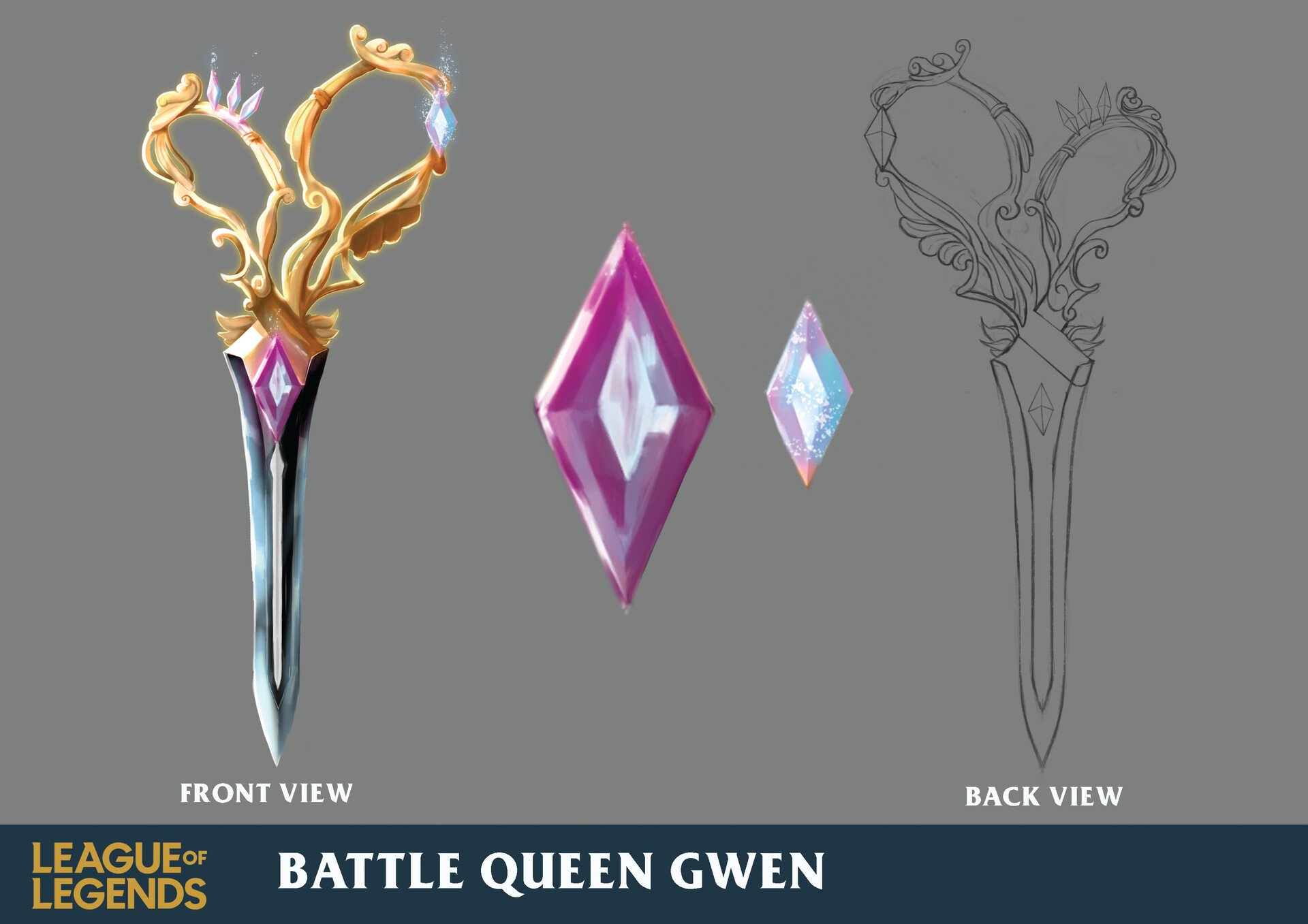 Washeema S - Asset Design - Gwen's Scissor inspired by the skin line ...