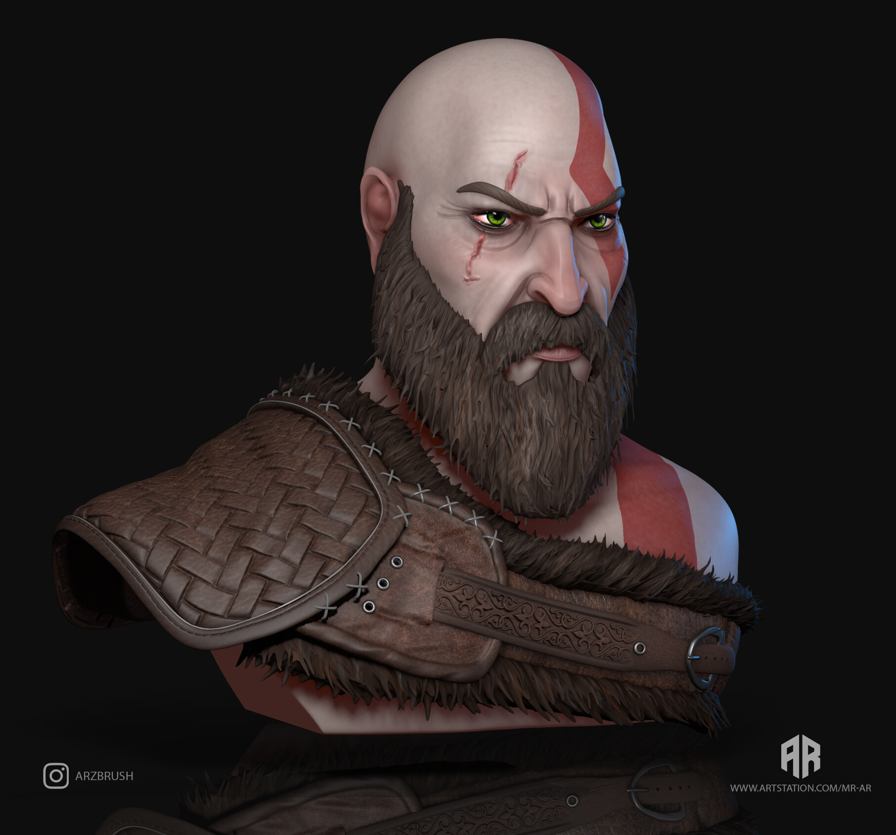 Abdul Rehman - Stylized Kratos- God of War
