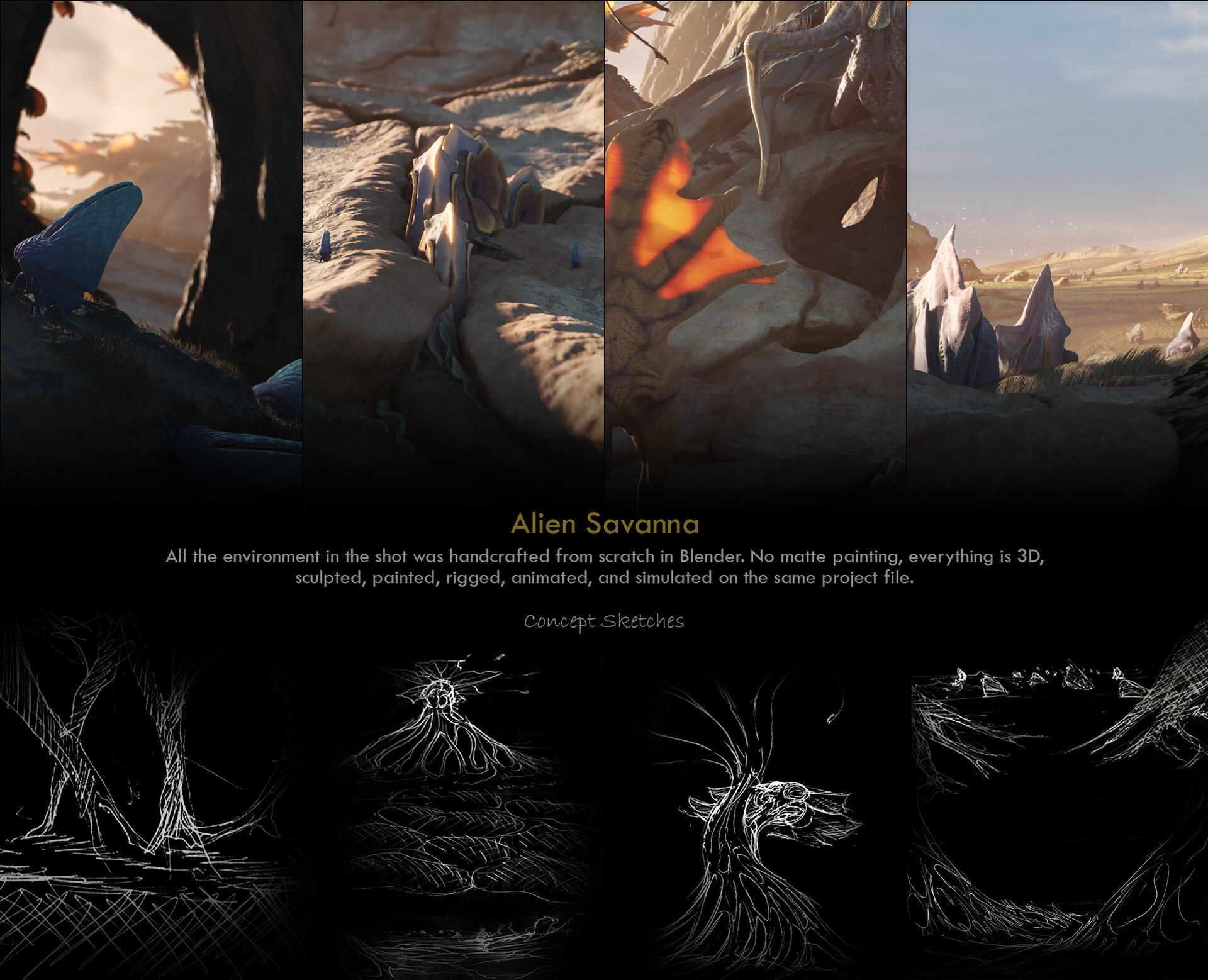 ArtStation - Life Beyond 3 - Alien Savanna - Melodysheep