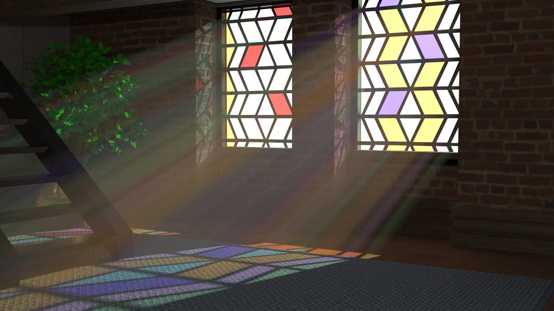 ArtStation - Stained Glass Scene