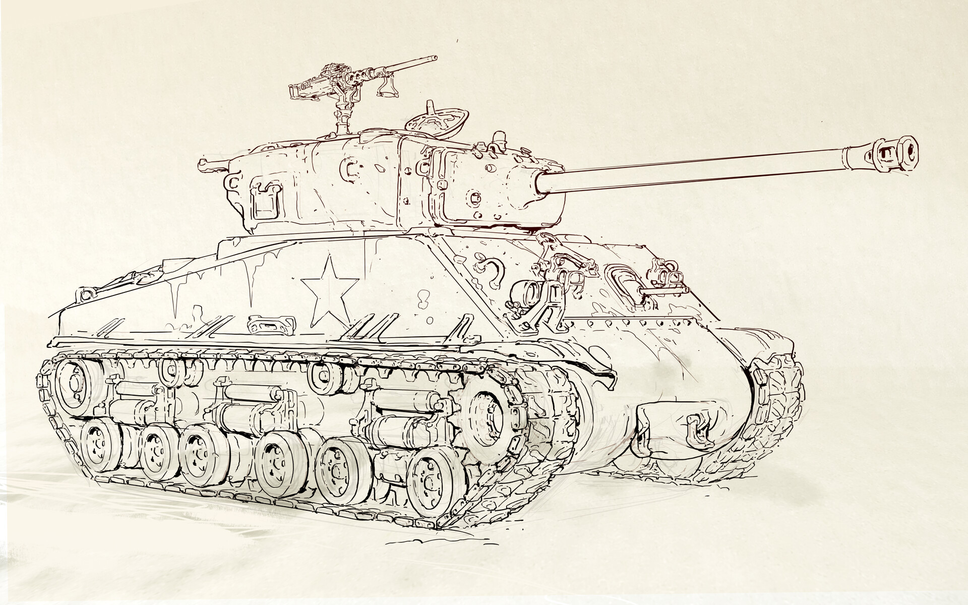 M4a3e8 Drawing