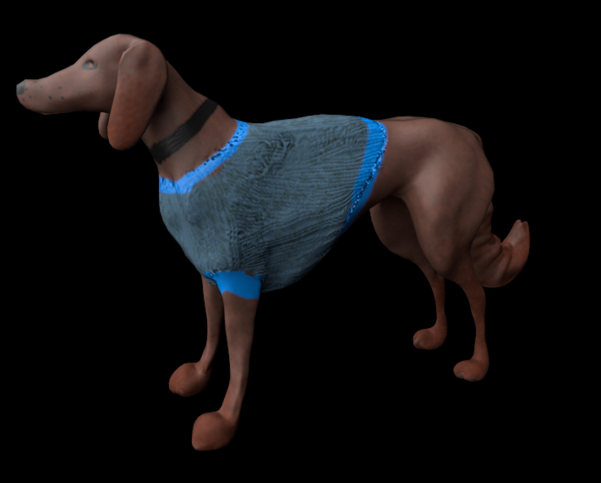 ArtStation - Textured Dog/Character Model