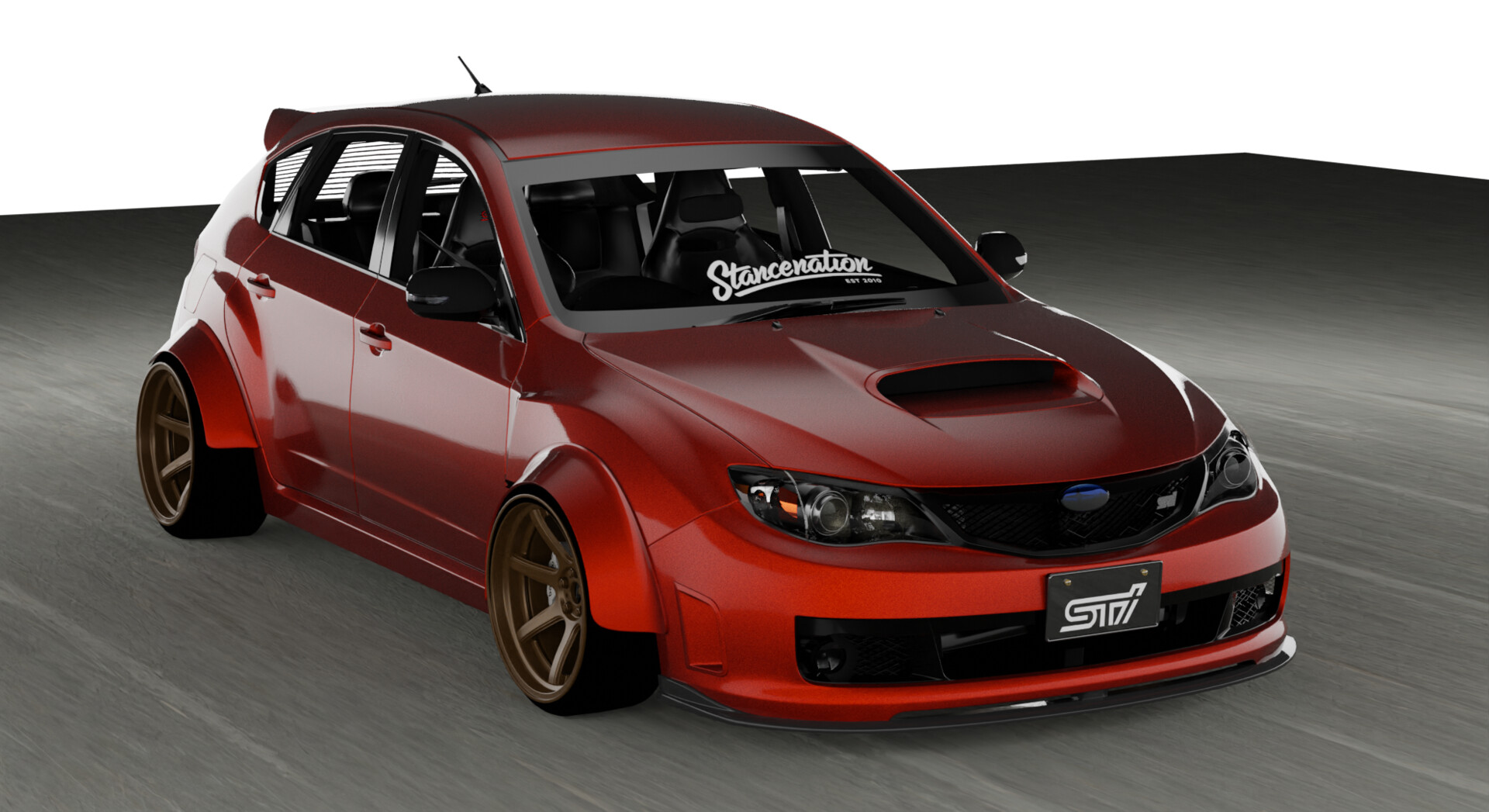 Kaihl Calilap - Widebody Subaru WRX HatchBack PIXEL ART STYLE