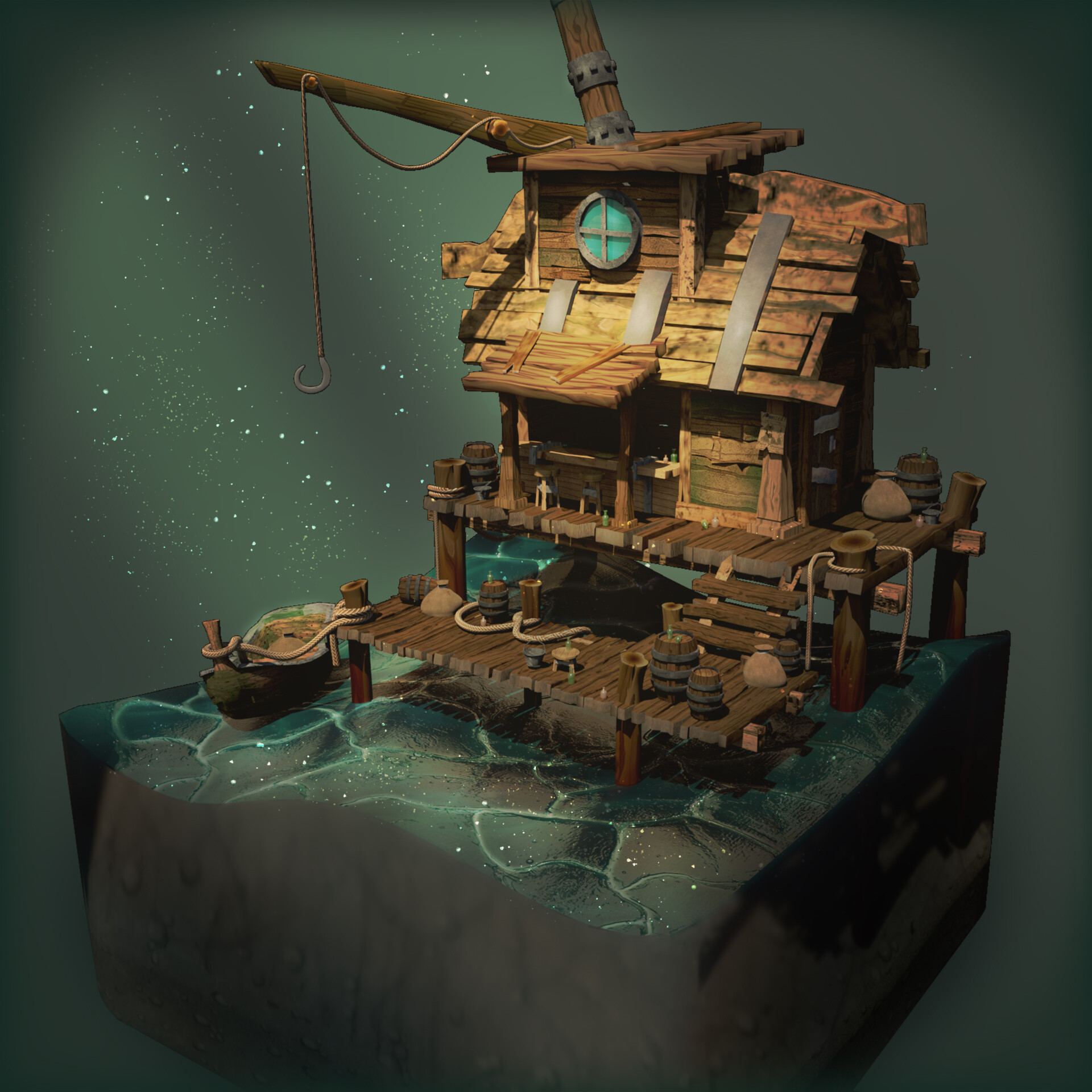 ArtStation - Pirate hut