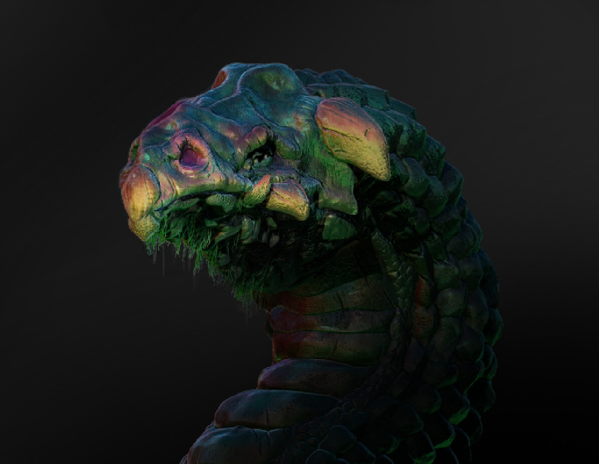 ArtStation - Concept Dragon /Speed sculpt