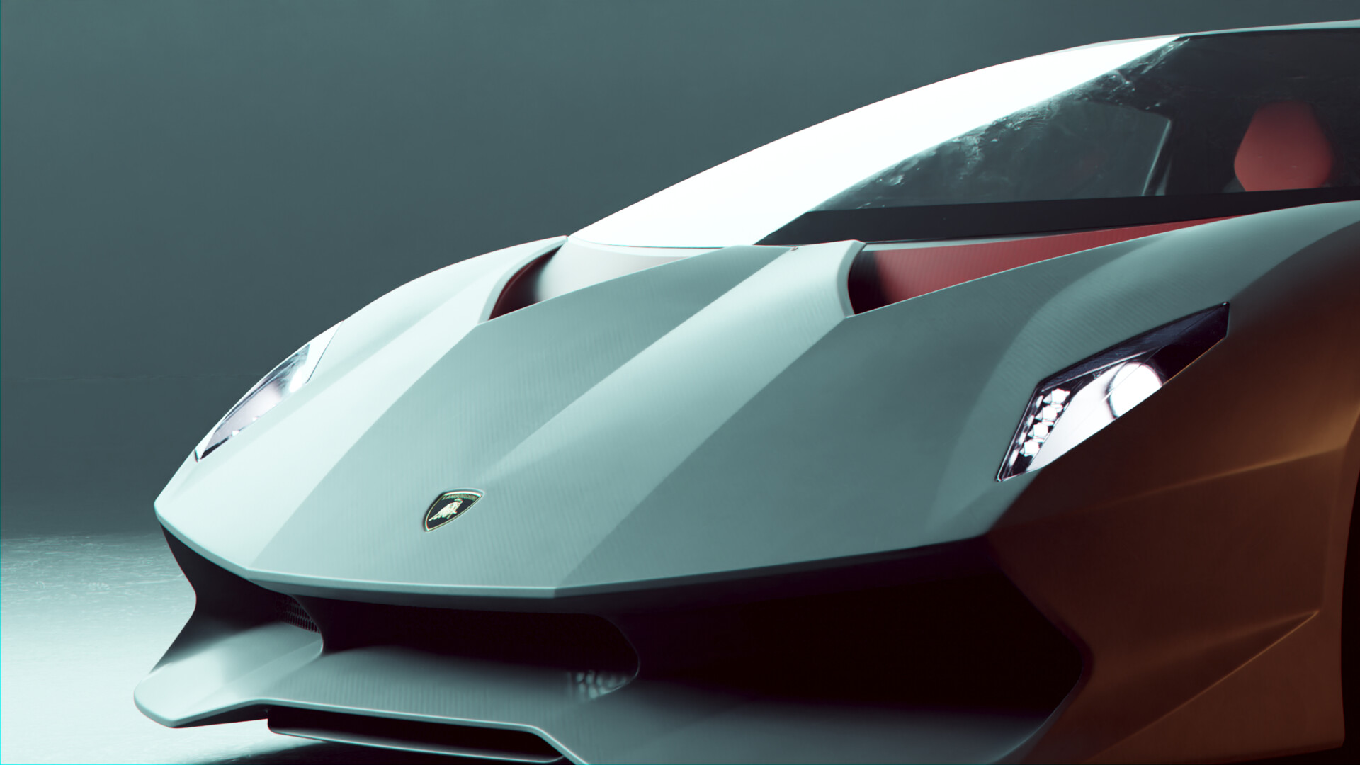 Cartaz Verde Do Elemento Lamborghini Sesto