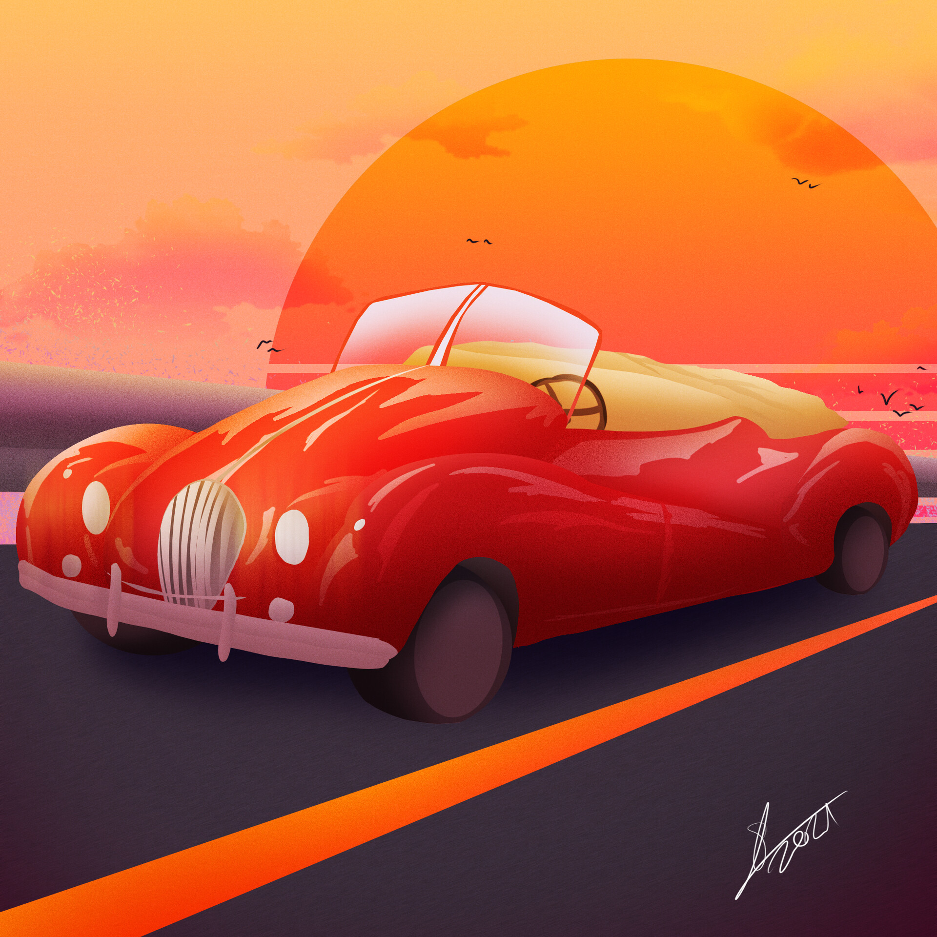 ArtStation - Evening Ride