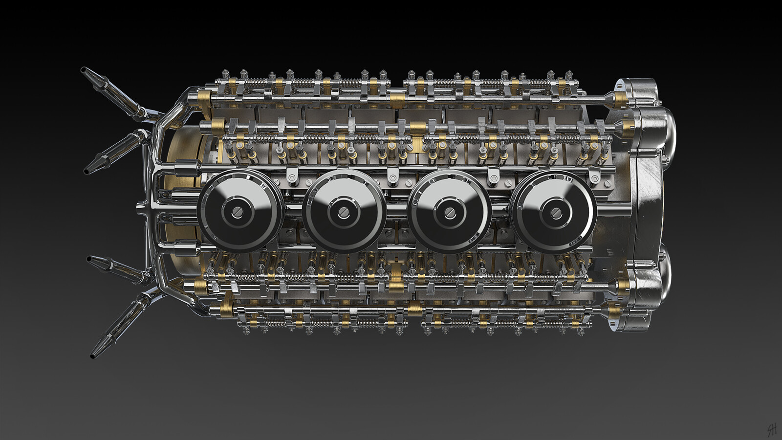 Stefan Hamann - 32 Cylinder Engine - W32 Motor Patelo