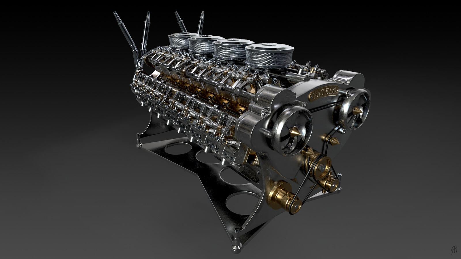 Stefan Hamann - 32 Cylinder Engine - W32 Motor Patelo