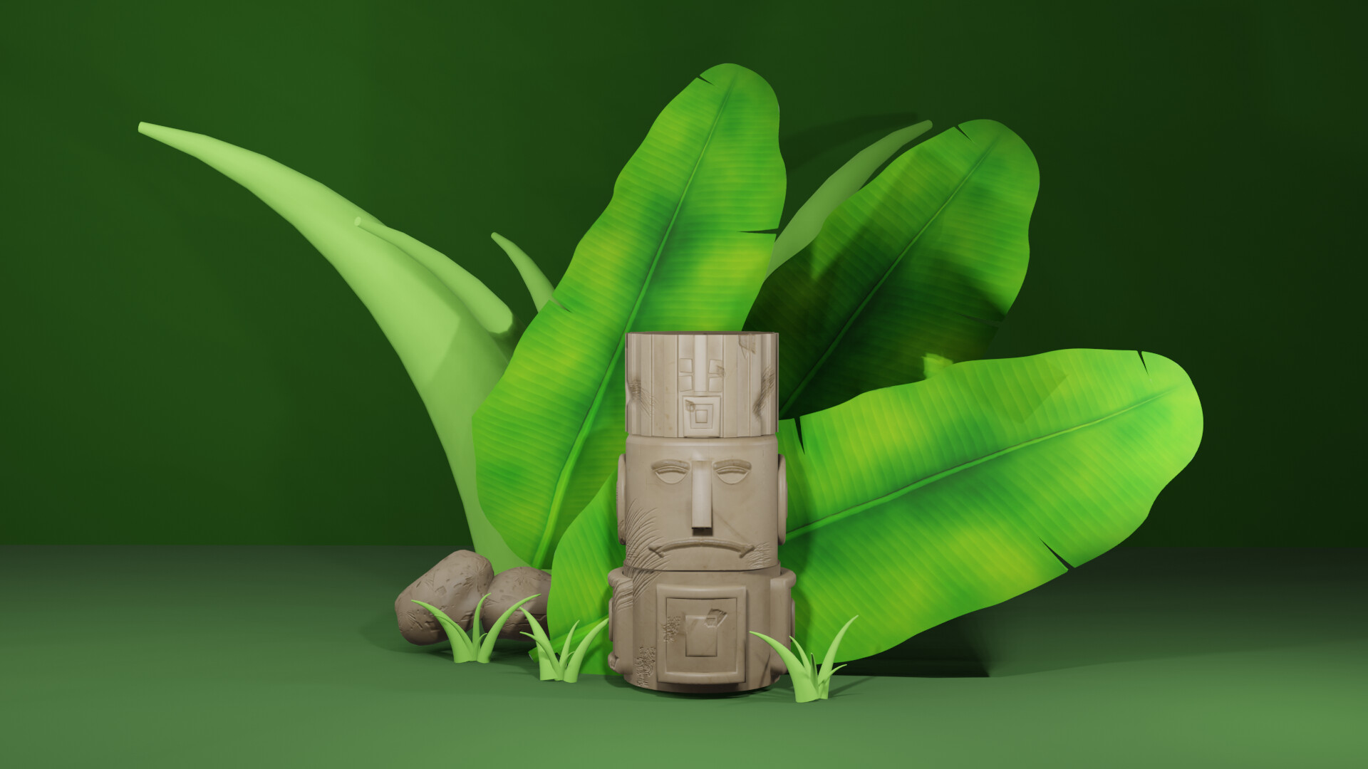 ArtStation - Jungle Tiki Statue