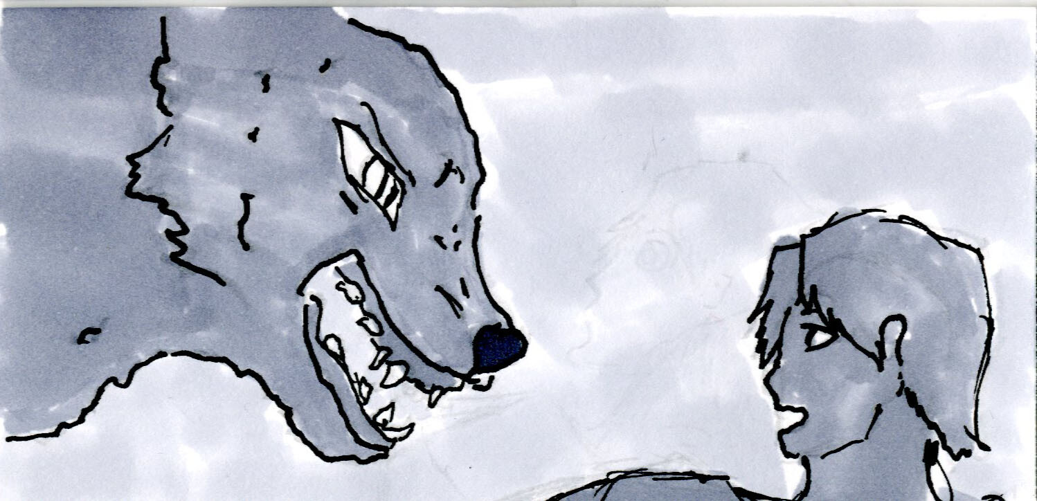 how to draw the boy who cried wolf