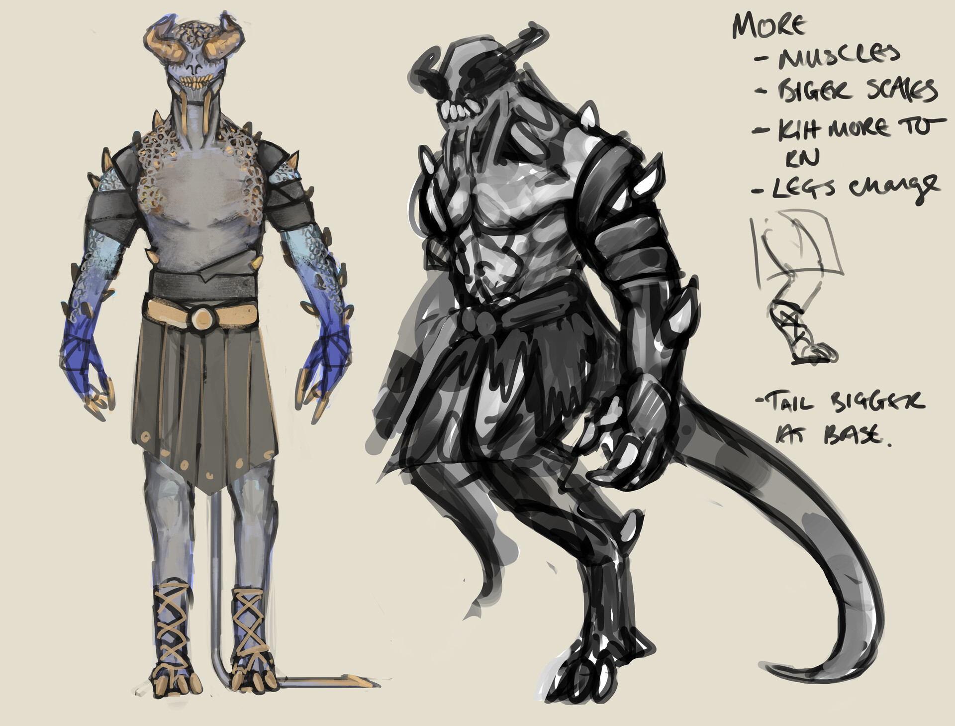 Beowulf And Grendel Drawing