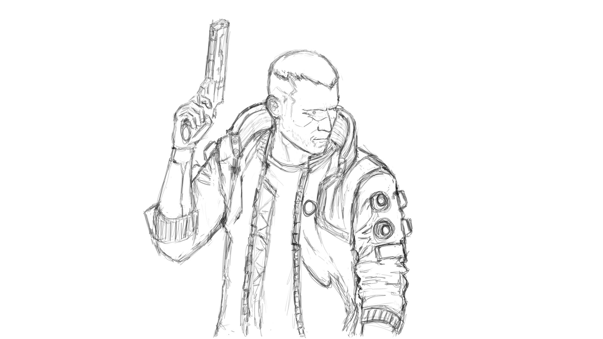 how to draw cyberpunk characters