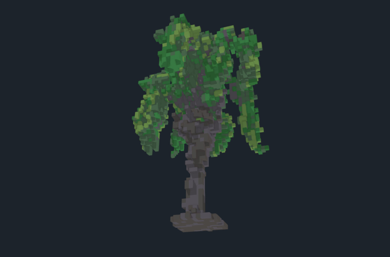 Israr H - VOXEL PALM TREE 01