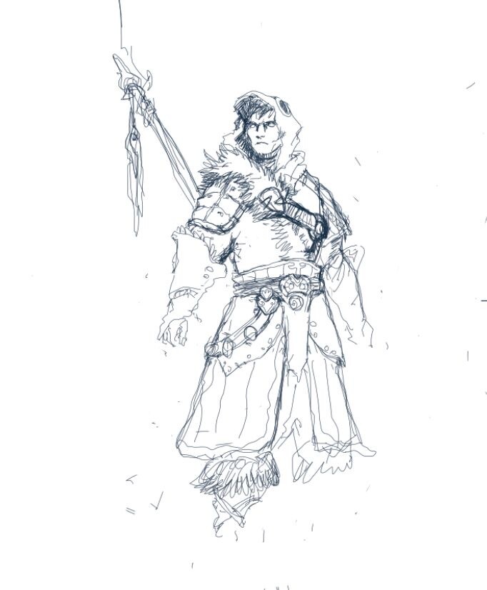 ArtStation - Wayfaring mage of the ice corridor