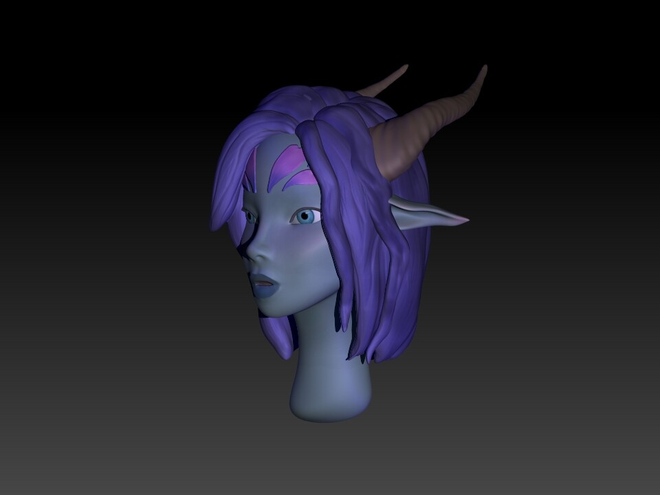 ArtStation - Elf head